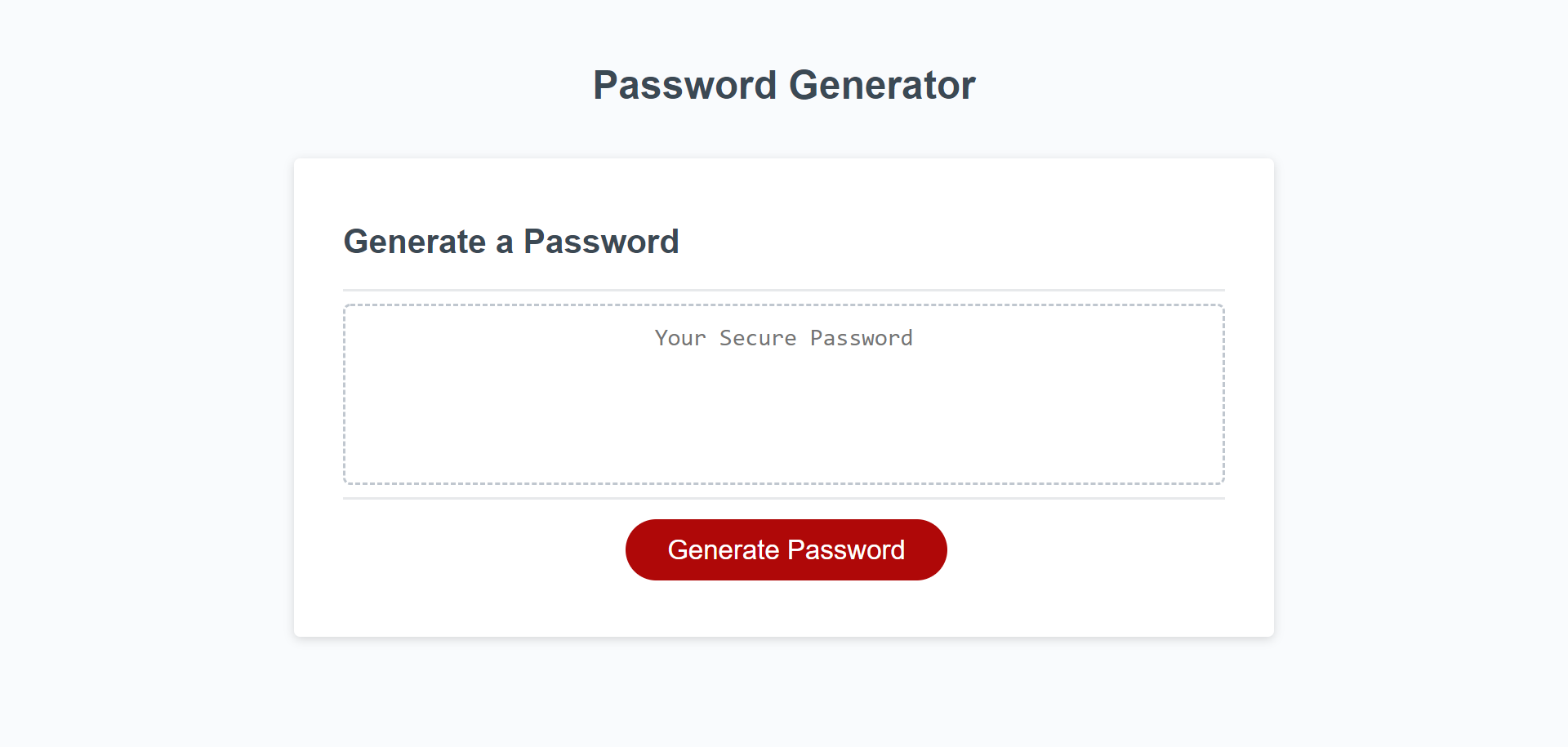 GitHub - tres1396/password-generator: Password generator HW